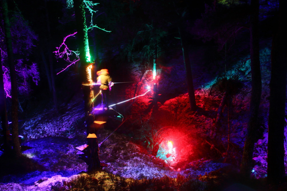 Night Zip Adventure: A Unique Winter Experience near Aviemore